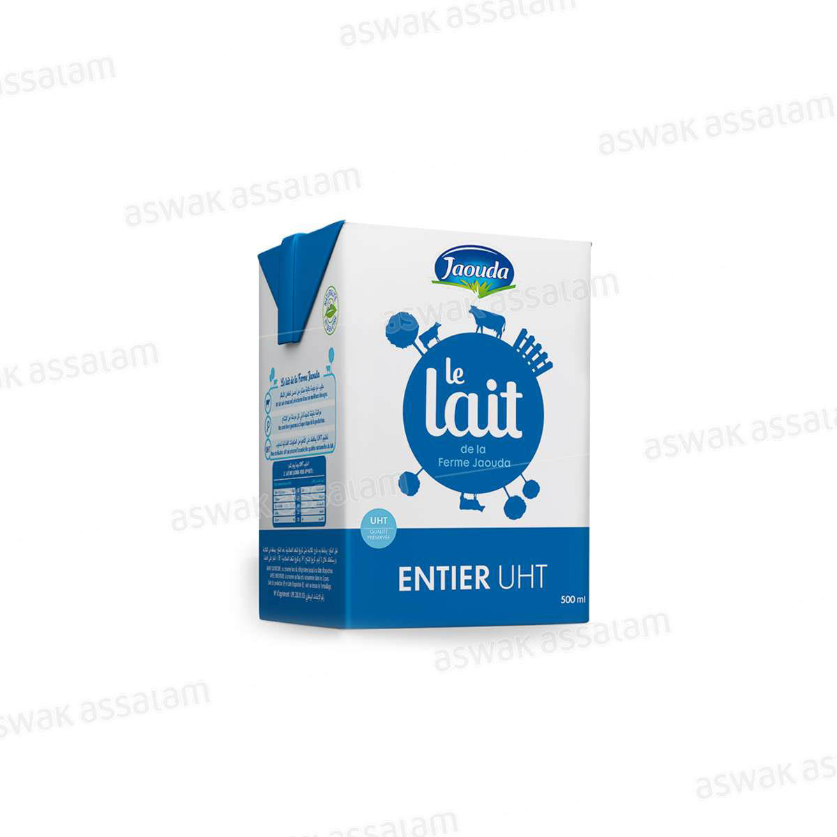 LAIT UHT ENTIER 500 ML JAOUDA - Aswak Delivery - Livraison à domicile à ...