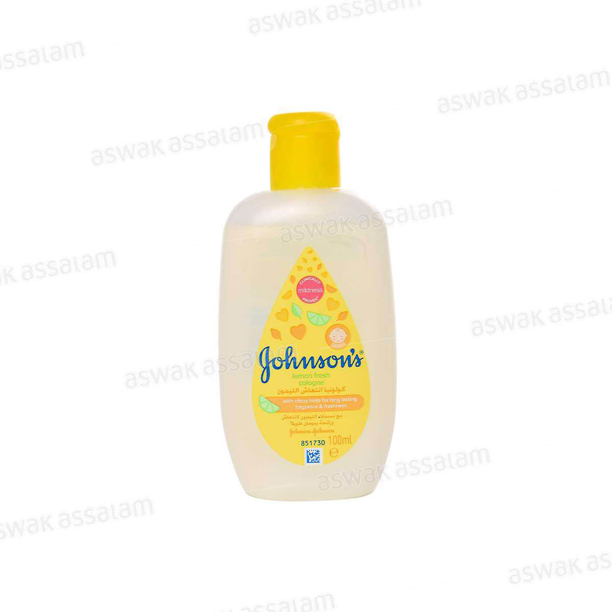 EAU DE COLOGNE LEMON FRESH 100ML JOHNSON BABY - Aswak Delivery ...