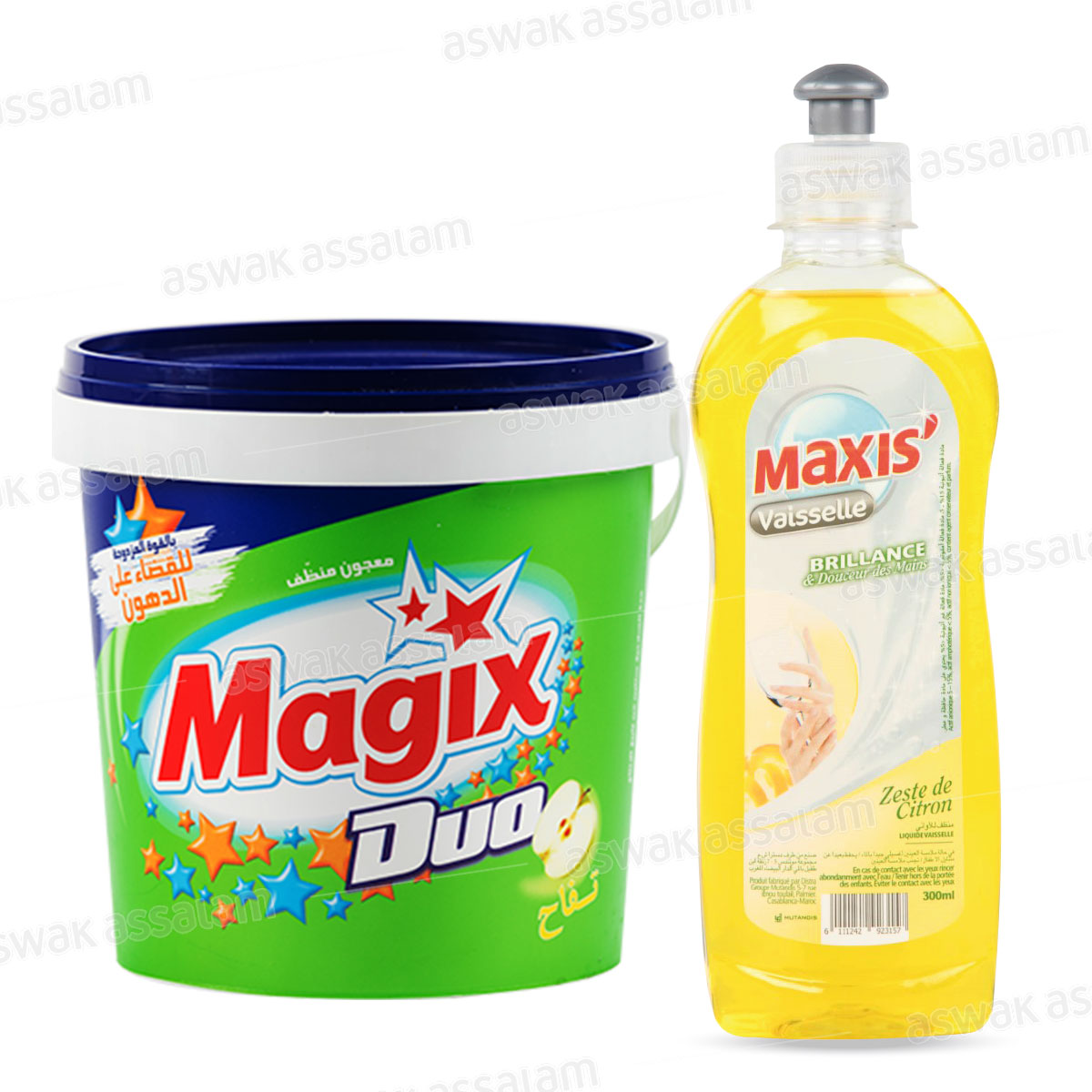 PATE LAVANTE POMME 2KG MAGIX (LIQUIDE VAISSELLE 300ML MAXIS’ GRATUIT ...