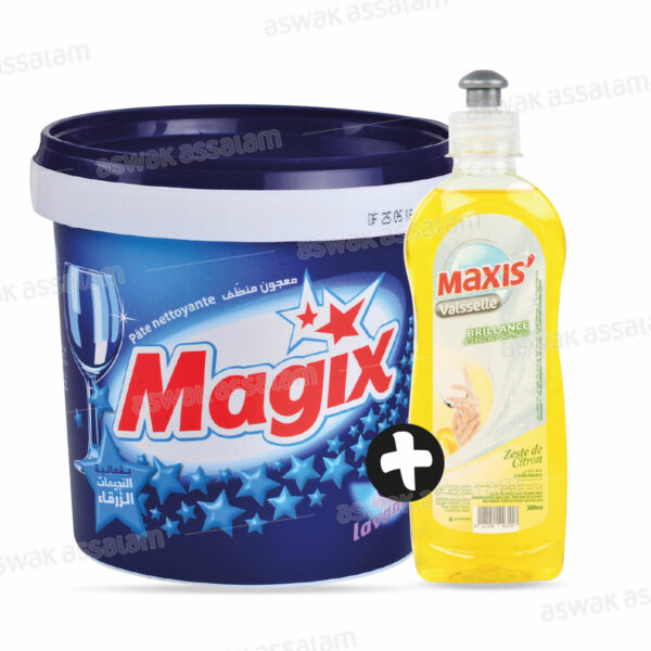 PATE LAVANTE LAVANDE 2KG MAGIX (LIQUIDE VAISSELLE 300ML MAXIS’ GRATUIT ...