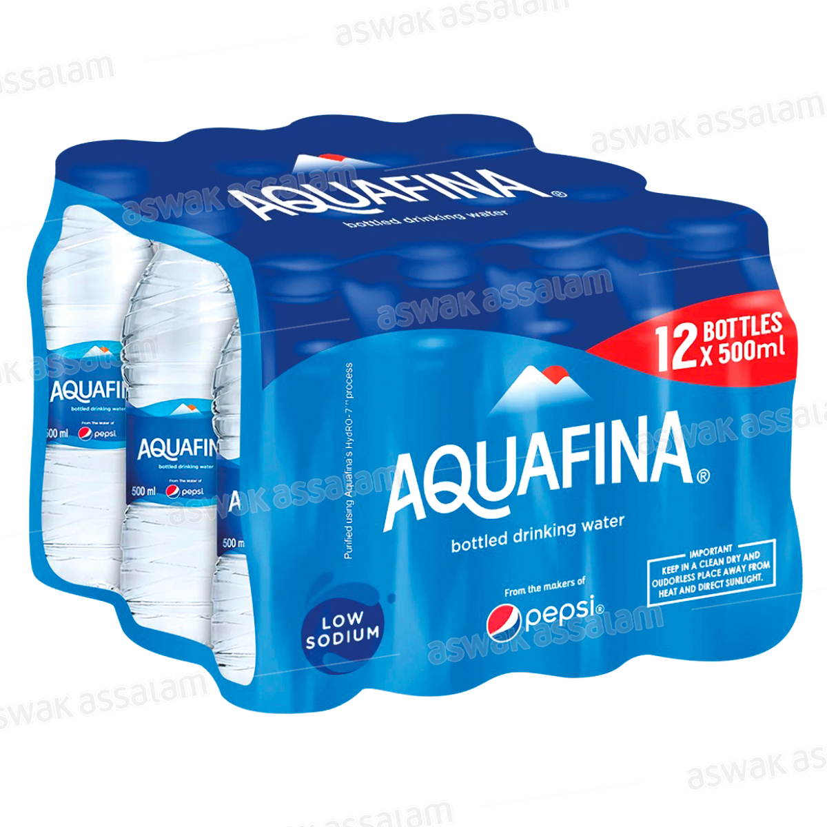 EAU DE TABLE PACK DE 12 BOUTEILLES 50CL AQUAFINA - Aswak Delivery ...