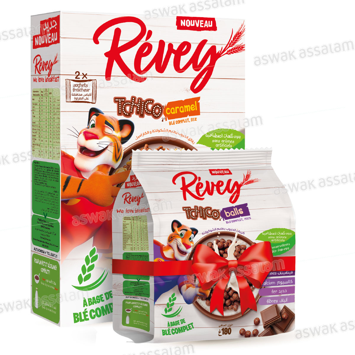 CEREALES AU CARAMEL 400G TCHICO REVEY (GRATUIT CEREALES BALLS 180G ...