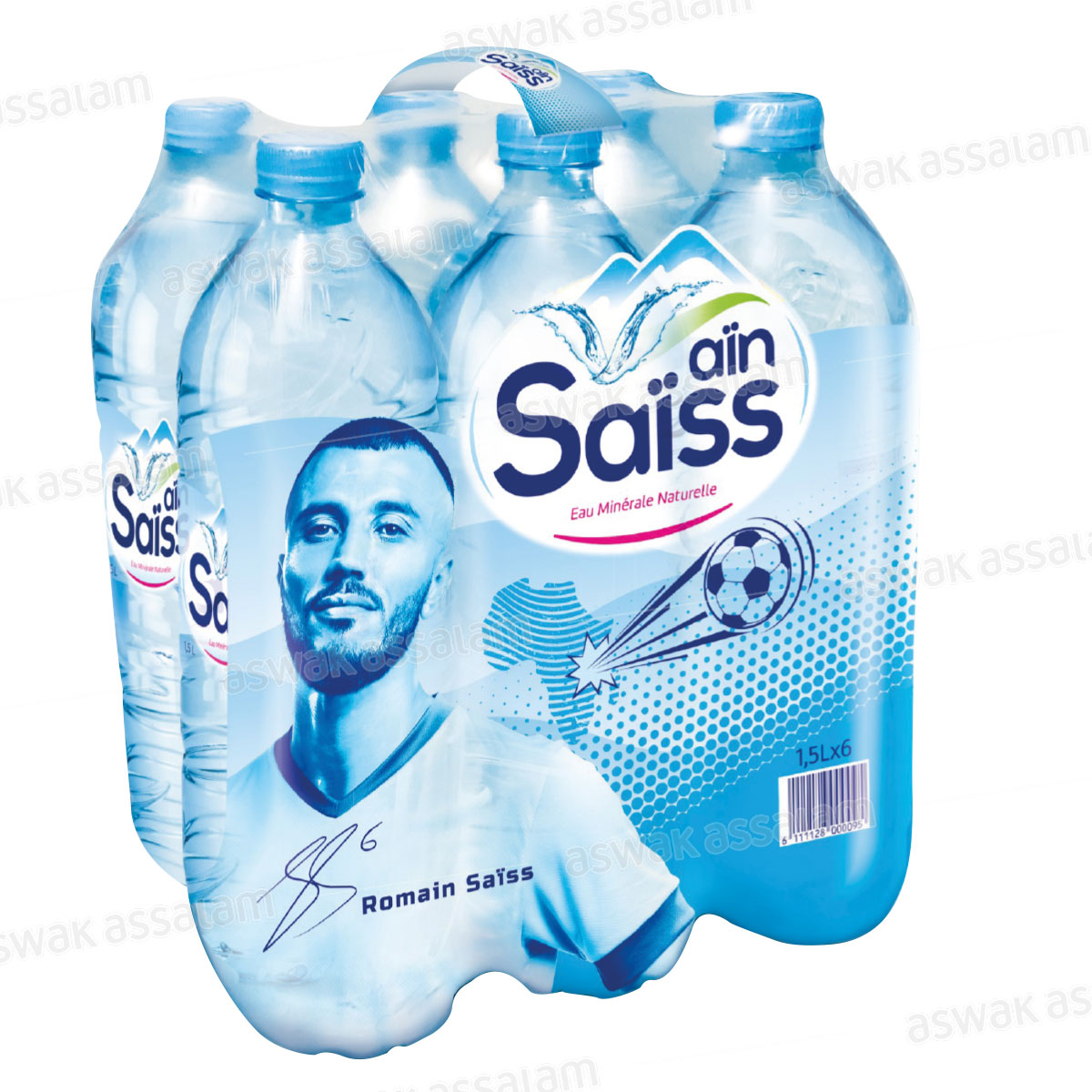 EAU MINERALE PACK DE 6 BOUTEILLES 1,5L EDITION SPECIALE ROMAIN SAISS ...