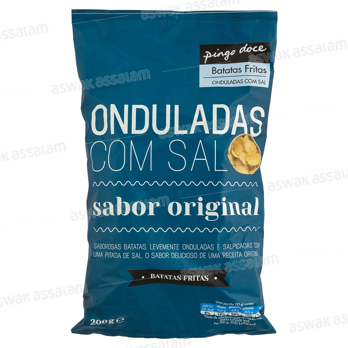 CHIPS ONDULEES SALEES 200G PINGO DOCE – ASWAK DELIVERY HAY FATH RABAT