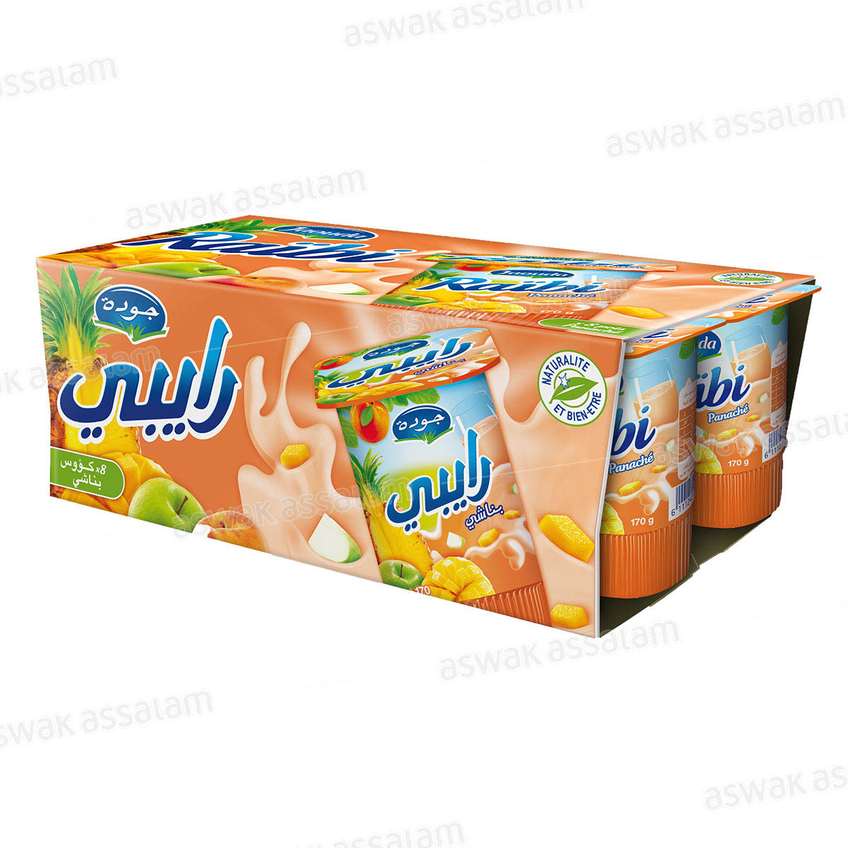 RAIBI PANACHE 8*165G PACK JAOUDA - Aswak Delivery - Livraison à domicile à Rabat, Salé et Témara