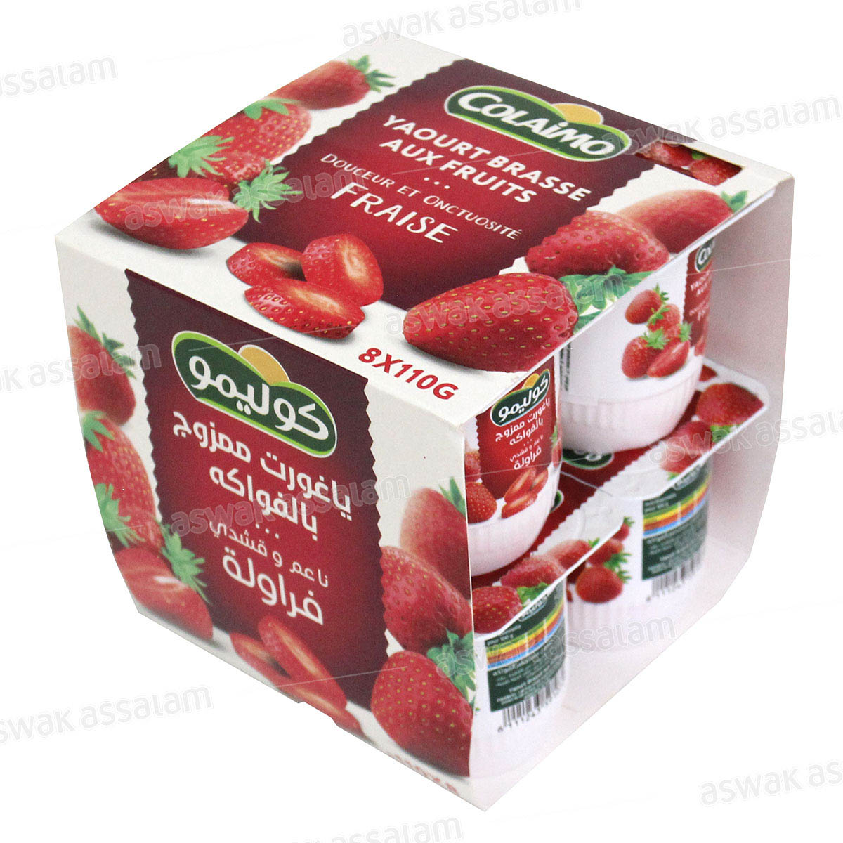 YAOURT FRAISE SEHY 8*110G PACK COLAIMO - Aswak Delivery - Livraison à ...
